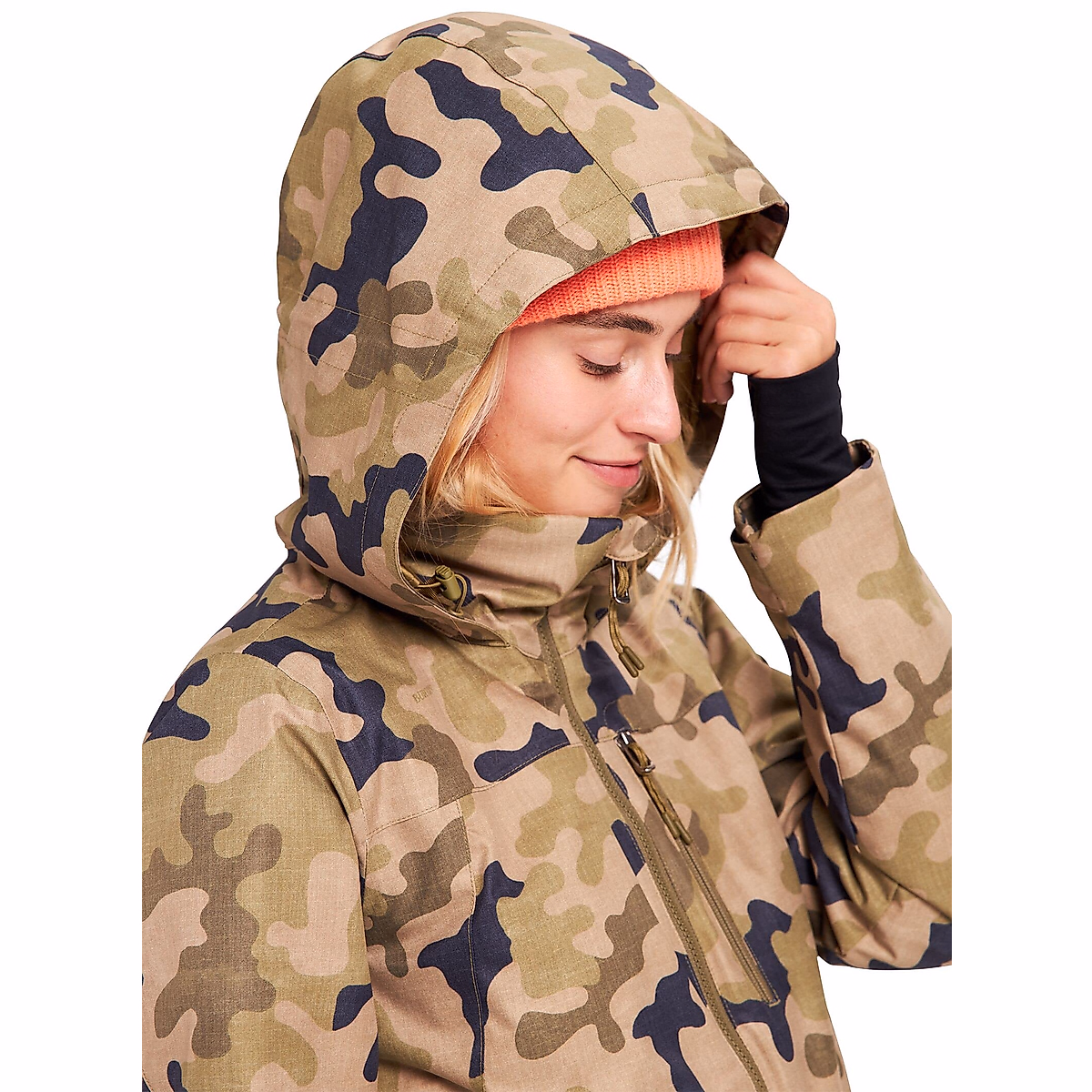 Burton Women's Standard Lelah Jacket, Martini Olive Terra Camo, Medium