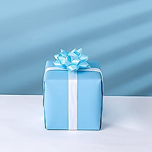 WRAPAHOLIC Blue Wrapping Paper Roll - Mini Roll - 17 Inch X 16.5 Feet - Solid Color Paper for Birthday, Holiday, Wedding, Baby Shower