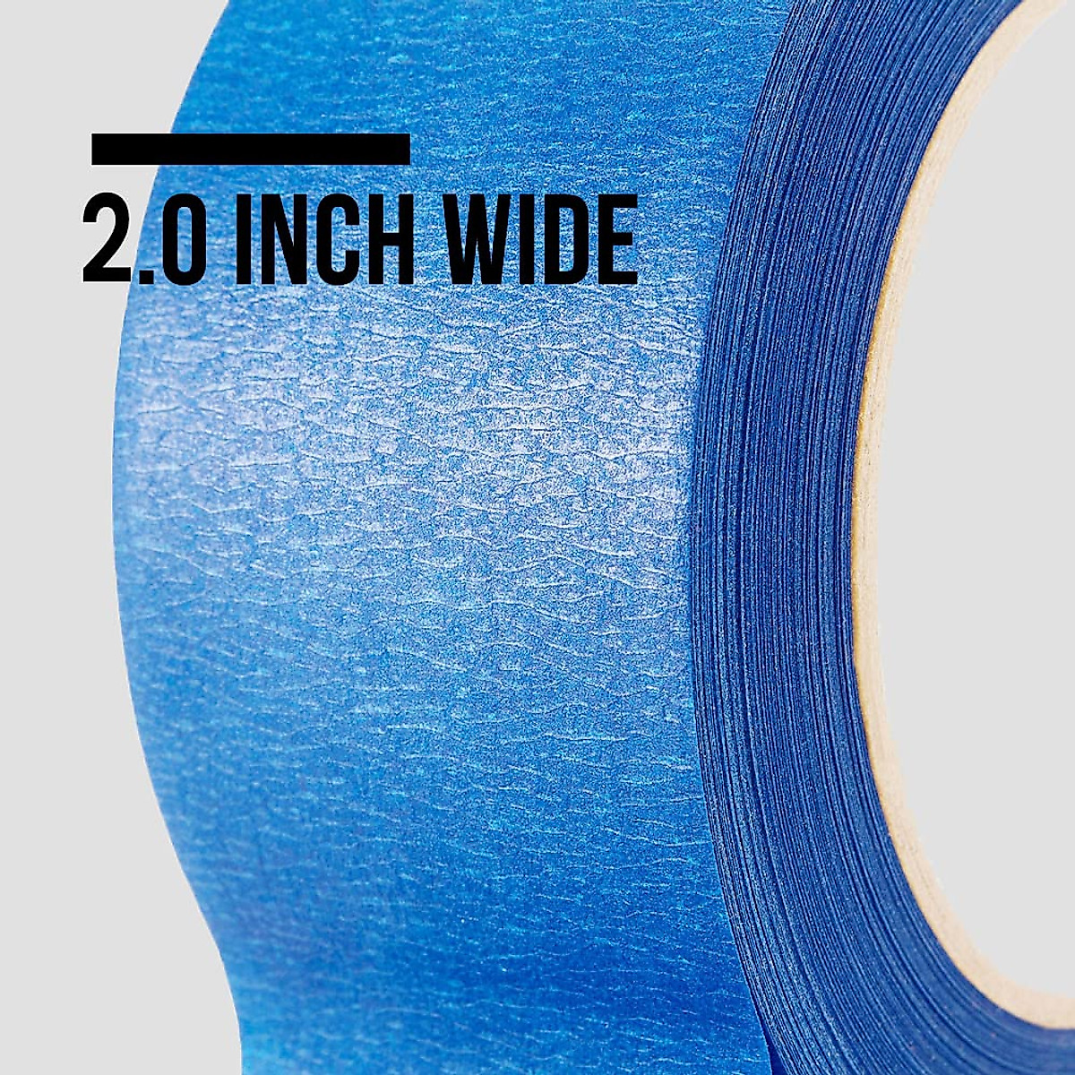 LICHAMP Blue Painters Tape 2 inches Wide, Bulk 4 Pack Original Blue Masking Tape, 1.95 inch x 55 Yards x 4 Rolls (220 Total Yards)