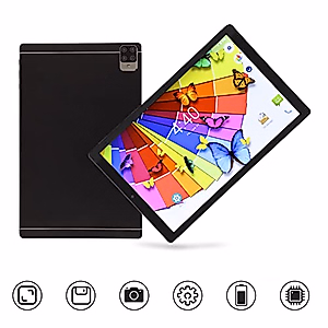 ASHATA 2022 Newest 10Inch 4G Network Tablet, 5G WiFi Tablet for Kids, 6GB RAM 256GB ROM Octa Core CPU IPS Display 3 Card Slots, Capacitive Touch Screen, Easy to Use for Seniors (US Plug)
