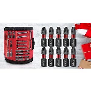 Magnetic Wristband Perfect Stocking Stuffers for Men, Tool Belt Magnet Wrist With Magnetic Phillips Bits #2 Impact
