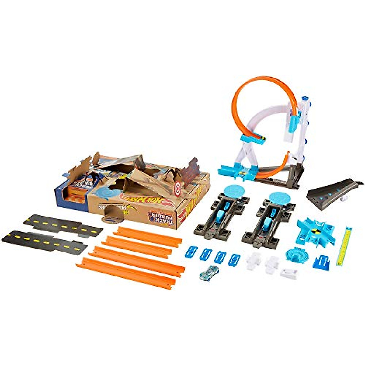 Hot Wheels DLF28 Track Builder System Stunt Kit Playset [Amazon Exclusive]