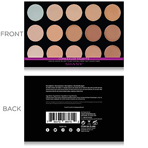 SHANY The Masterpiece 15 Color Foundation, Concealer, Camouflage Palette - TONED
