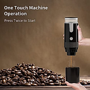 Frossvt Portable Electronic Coffee Maker, Rechargeable Espresso Machine, Mini Car Coffee Make Using Ground Coffee & Espresso Pods for Travel Camping Office Home