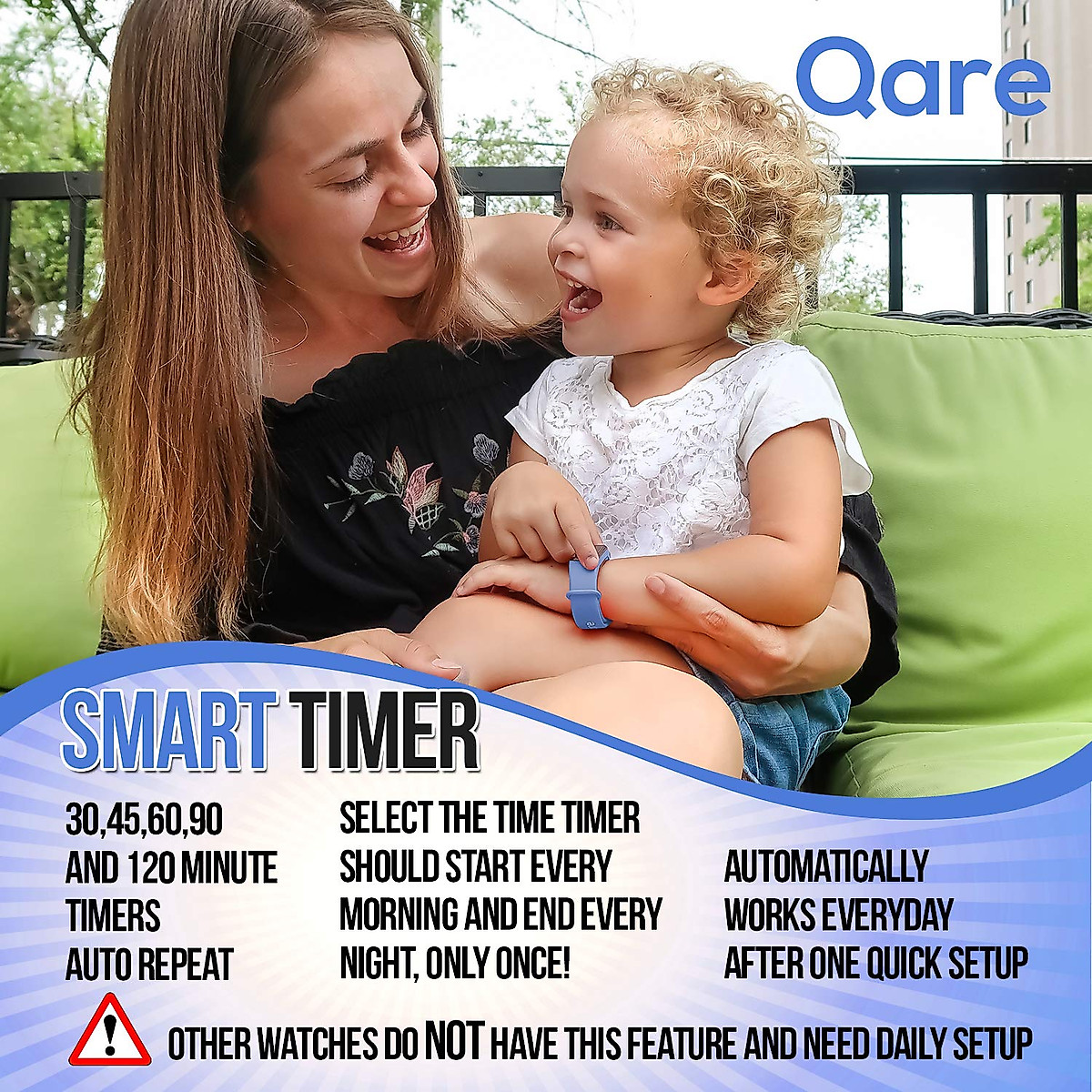 Premium Potty Training Watch & Charts - Pay the Price of a Watch But Receive So Much More - Only Watch with Multiple Alarms (16) to Fit Your Schedule & Easy to Use Smart Timer - Water Resistant (Blue)