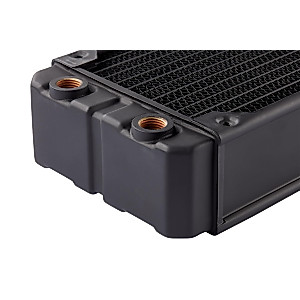 Corsair Hydro X Series, XR7 480mm Water Cooling Radiator (Quad 120mm Fan Mounts, Easy Installation, Premium Copper Construction, Polyurethane Coating, Integrated Fan Screw Guides) Black
