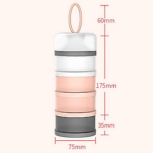 Milk Powder Dispenser Portable 4 Layer Baby Feeding Formula Storage Pot Container