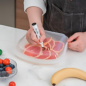 OTB Set of 2 Stand Up & Reusable Silicone Storage Bag, Silicone Food Storage Container, Leak-free, Microwave and Dishwasher Safe, BPA FREE Freezer Bags, Reusable Sandwich Bags Clear