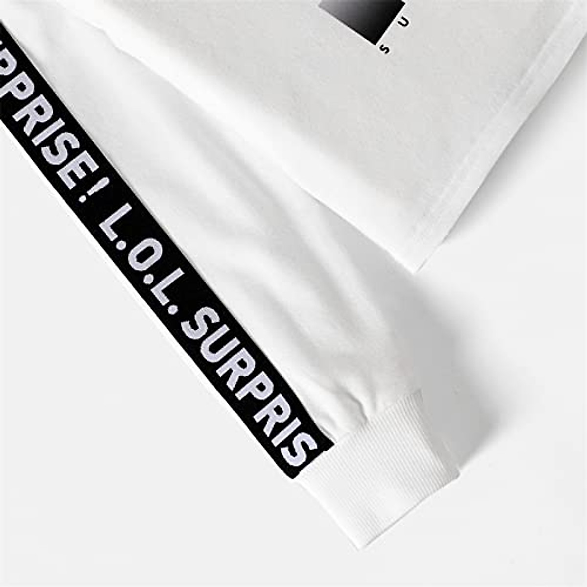 L.O.L. Surprise! Girls Longsleeve Hoodie Kids Pullover Sweatershirts for Girls Top Outfit 5-12 Years White