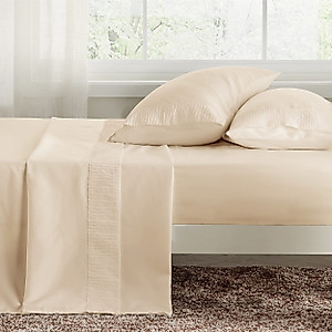 Bedsure California King Duvet Insert Bundle California King Sheet Sets Beige