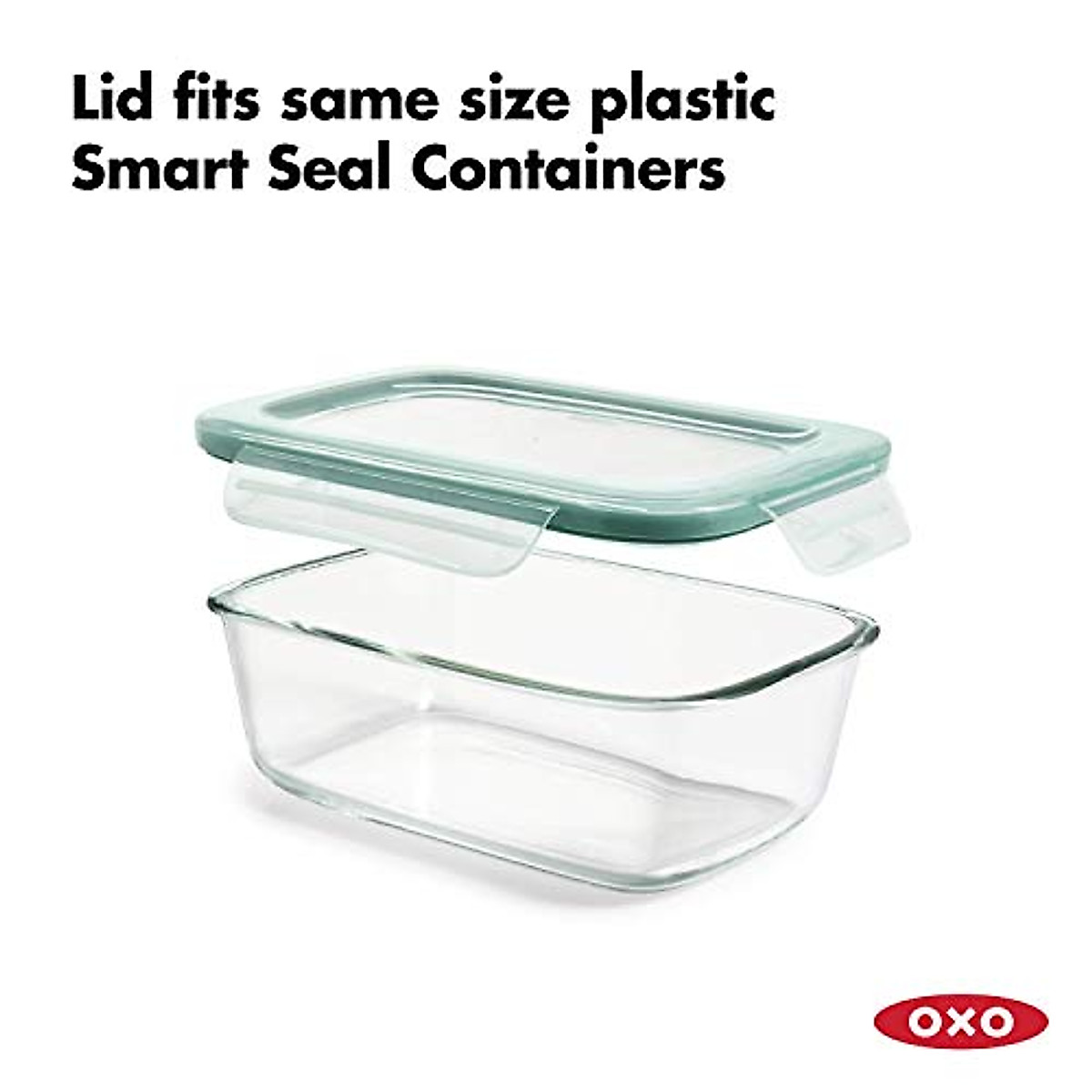 OXO Good Grips 8 Cup Smart Seal Glass Rectangle Container