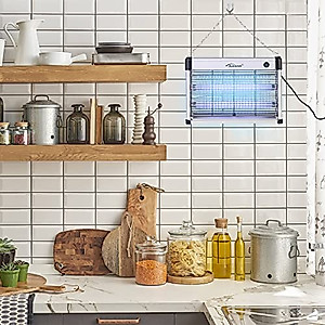 Electric Bug Zapper Indoor, Upgraded 2PCS UV Light, Modern and Stylish Fly Zapper, Fly Trap Up to 2000 Sq Ft, Fly Mosquito Insect Zapper for Home Kitchen Restaurant Bakery Balcony Patio Office