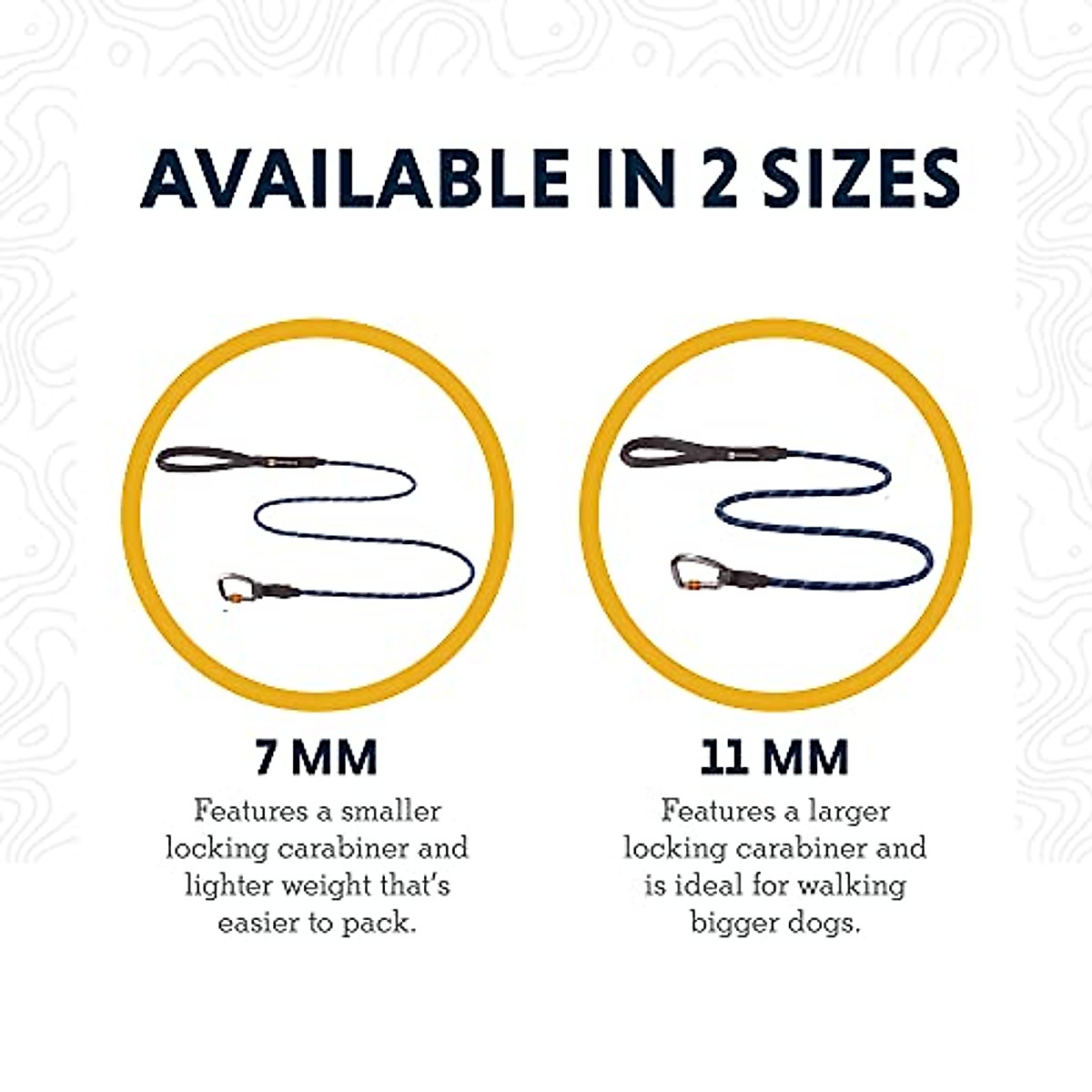 Ruffwear, Knot-a-Leash Dog Leash, Reflective Rope Lead with Carabiner, Blue Moon, Large