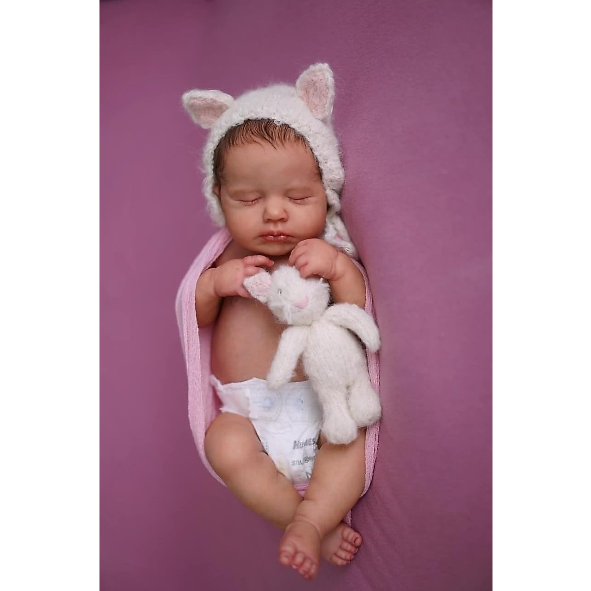 RXDOLL Full Vinyl Body Silicone Reborn Baby Dolls Boy 20 inch Realistic Newborn Baby Dolls That Look Real Life Baby Doll Anatomically Correct Boy Washable for Age 3+