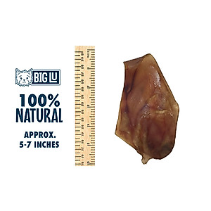 Big Lu – Pig Ear Dog Food, All Natural Pork Based Dog Treats, Single Ingredient Pig Ears for Dogs, Dog Chews Rich in Glucosamine and Chondroitin for Joint Health (12 Chews)