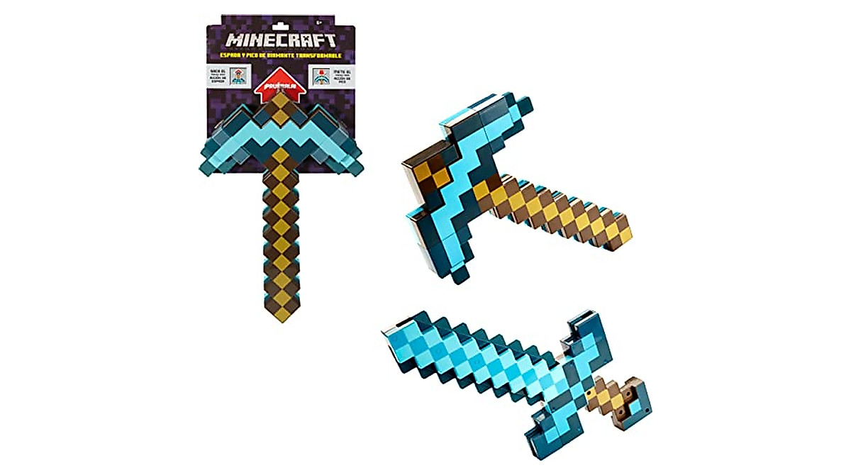 Minecraft Transforming Pickaxe & Sword Toy | Kids Role-Play