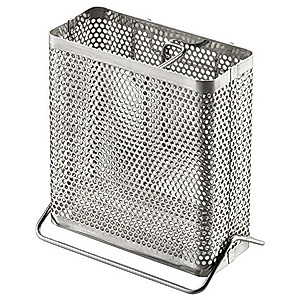 Yoshikawa 1621046 Cutlery Pocket, Square Punching, Silver, 3.9 x 2.6 x 4.1 inches (10 x 6.5 x 10.5 cm)