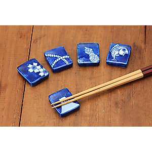 Hamamotou, 29-31 Tomishi Chopsticks Holder, Set of 2, Approx. 1.3 x 1.2 x 0.4 inches (3.2 x 3 x 1 cm)
