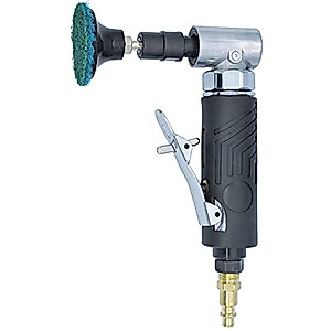 1/4 Inch Angle Air Die Grinder, Mini Angle Air Grinder With 9 Pcs 2 Inch Roll Lock Polishing and Sanding Discs For Air Die Grinder Kit Pneumatic Tools By BOWD