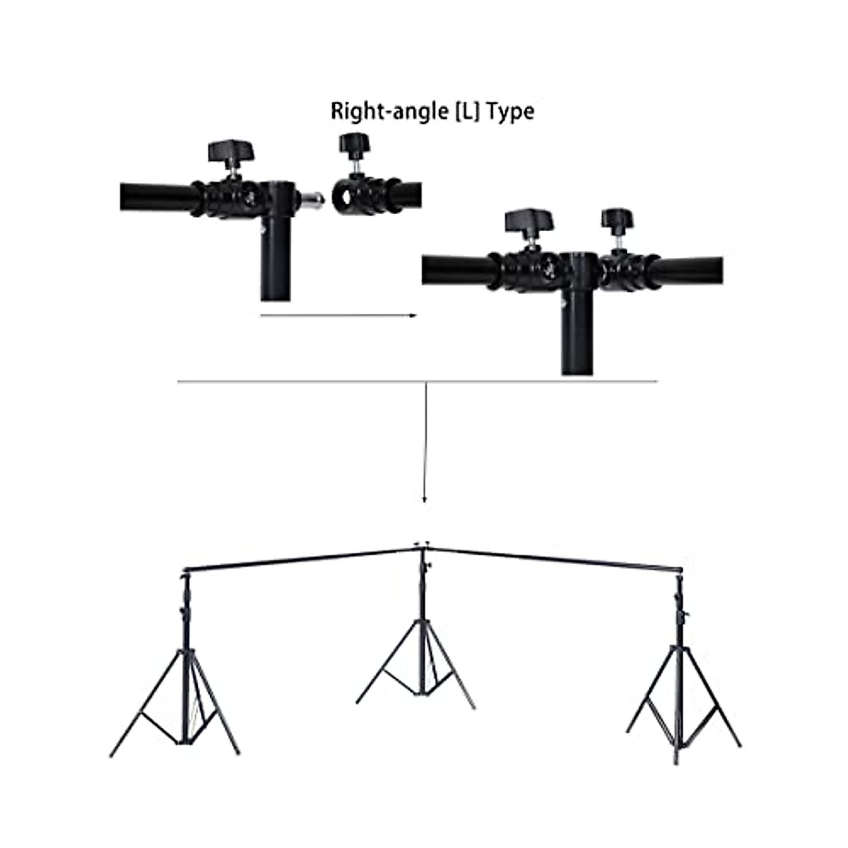 Kate 10x20ft (3x6m) Photography Backdrop Frame Stand for Room Set Adjustable Heavy Duty Photography Background Support System Kit