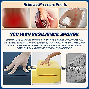 sutailocus Bench Cushion Double Piping Outdoor Bench Cushion,Custom Bench Cushions for Indoor/Outdoor Furniture, for Window/Piano/Porch Swing/Dining/Kitchen Bench (30x14x3, Indigo)