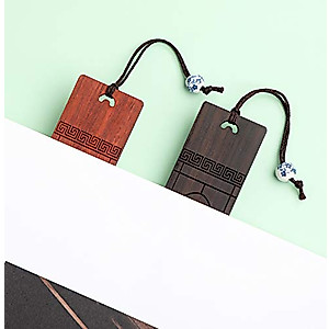 2 Pieces Wood Bookmark, Apply to Gifts for Men Women, Book Lovers,Teacher,Friends,Birthday and Mother's Day Gift (Scenery)