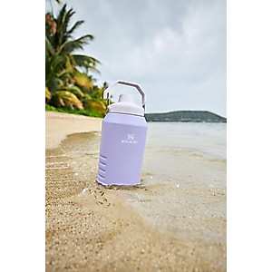 Stanley Iceflow Fast Flow Jug | Recycled Stainless Steel Water Tumbler | Keeps Drink Cold and Iced for Hours | Easy Carry Handle | 96 OZ | Lavender