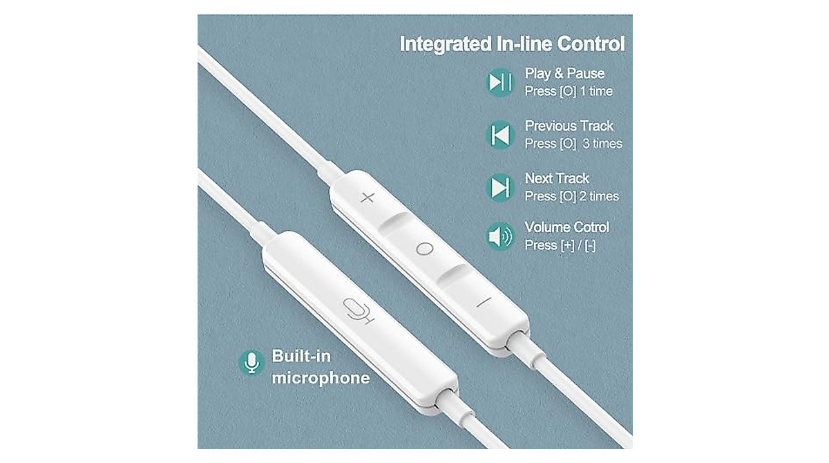 DUKABEL USB In-ear Headphones with Noise Cancellation for PC & Gaming