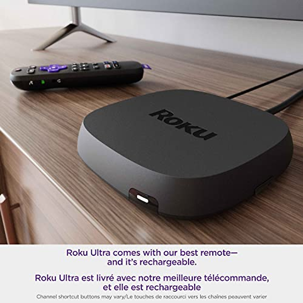 Roku Ultra LT (4K/HDR/HD) Streaming Player with Enhanced Voice Remote, Ethernet W/Premium 6FT 4K Ready HDMI Cable & 64GB MicroSD for Faster Channel Loading (US Version)