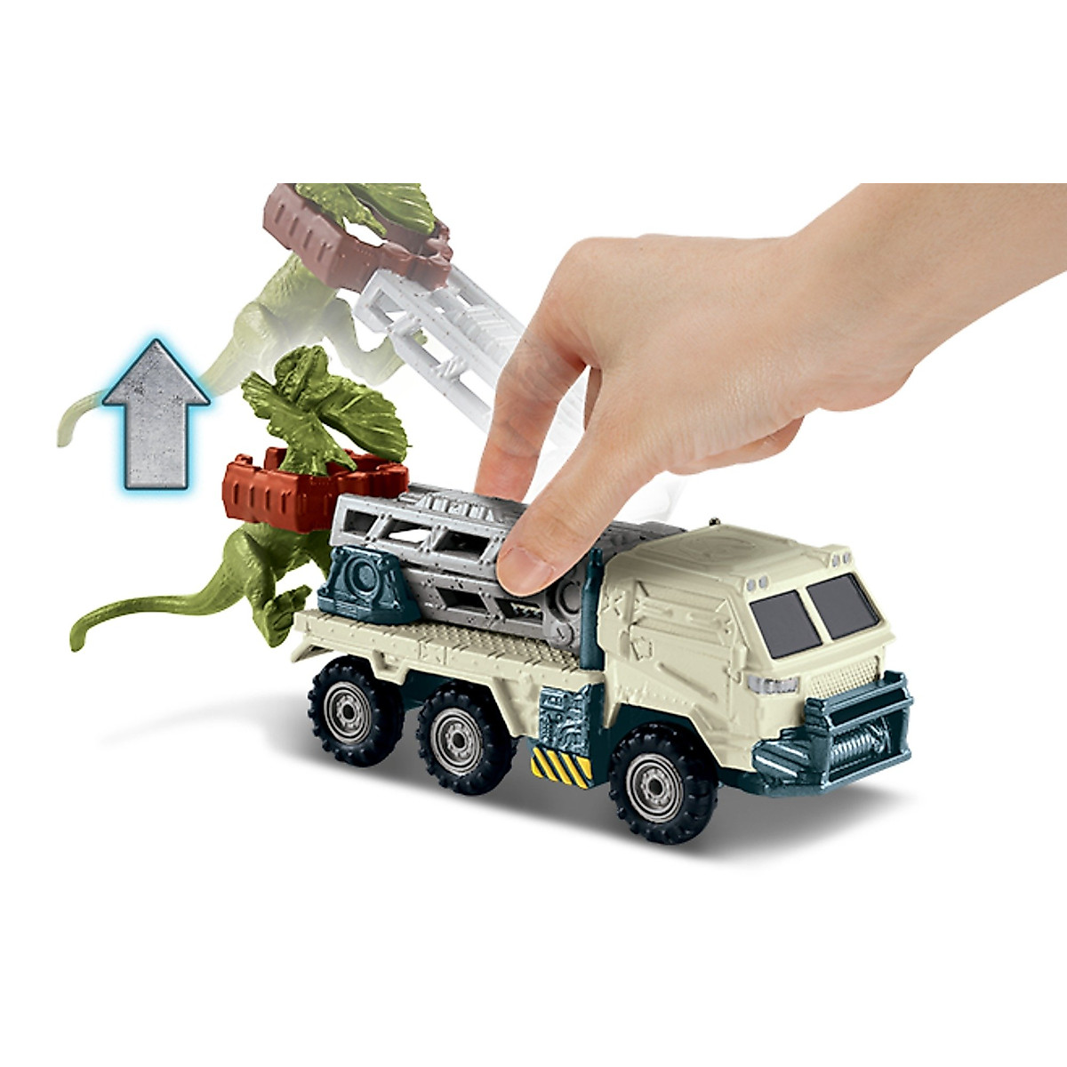 MATCHBOX JURASSIC WORLD DINO TRANSPORTERS DILOPHO-LOADER Vehicle and figure