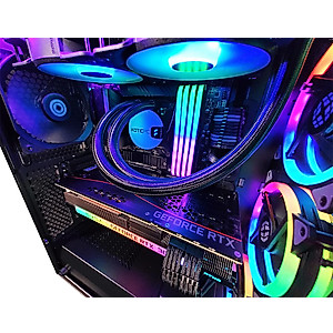 XOTICPC Meshify C Desktop (AMD Ryzen 9 7900X 12-Core 5.6GHz Turbo, 64GB DDR5, 2TB NVMe SSD, RTX 4070 12GB, Win 11H, Wi-Fi 6E) Gaming and Entertainment Liquid Cooled PC