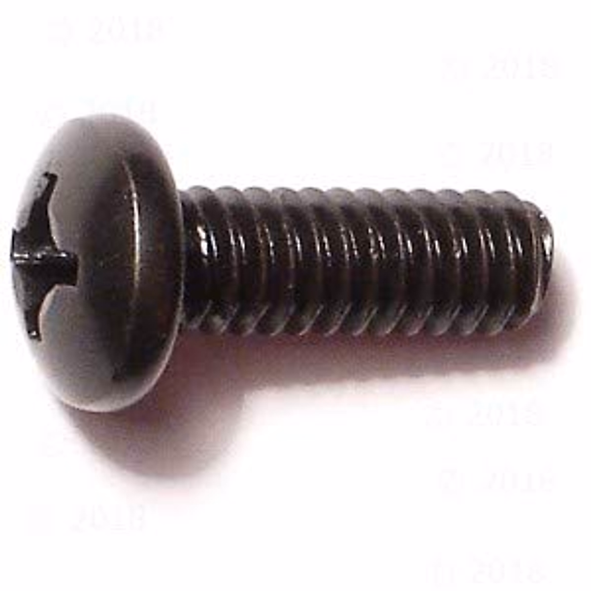 Hard-to-Find Fastener 014973174286 Phillips Pan Machine Screws, 1/4-20 x 3/4, Piece-15, Black