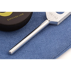 Om 136.1 Weighted Tuning Fork for Healing from Omnivos for Reducing Pain from Inflammation, Reduce Stress, Meditation, Made in The USA