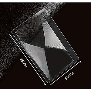 Yueton Pack of 10 Credit Card Sized Magnifying Lenses, Wallet Magnifiers 3X Lenses