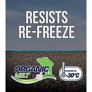 Organic Melt Premium Granular Ice & Snow Melt - Pet Friendly, Plant and Concrete Safe Beet Deicer - 5kg Shaker Jug (11 lbs) (2 Pack)