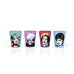 The Golden Girls 2-Ounce Character Mini Glasses | Set of 4
