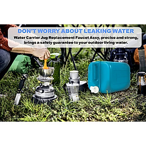 5-Gallon Water Jug Spigot 2 Pack, Water Carrier Jug Replacement Faucet Assy. Compatible with 5 Gallon Water Carrier Model 5620, Blue 5-Gallon Chiller. Replacement Quality Durable 5-Gallon Faucet Assy.