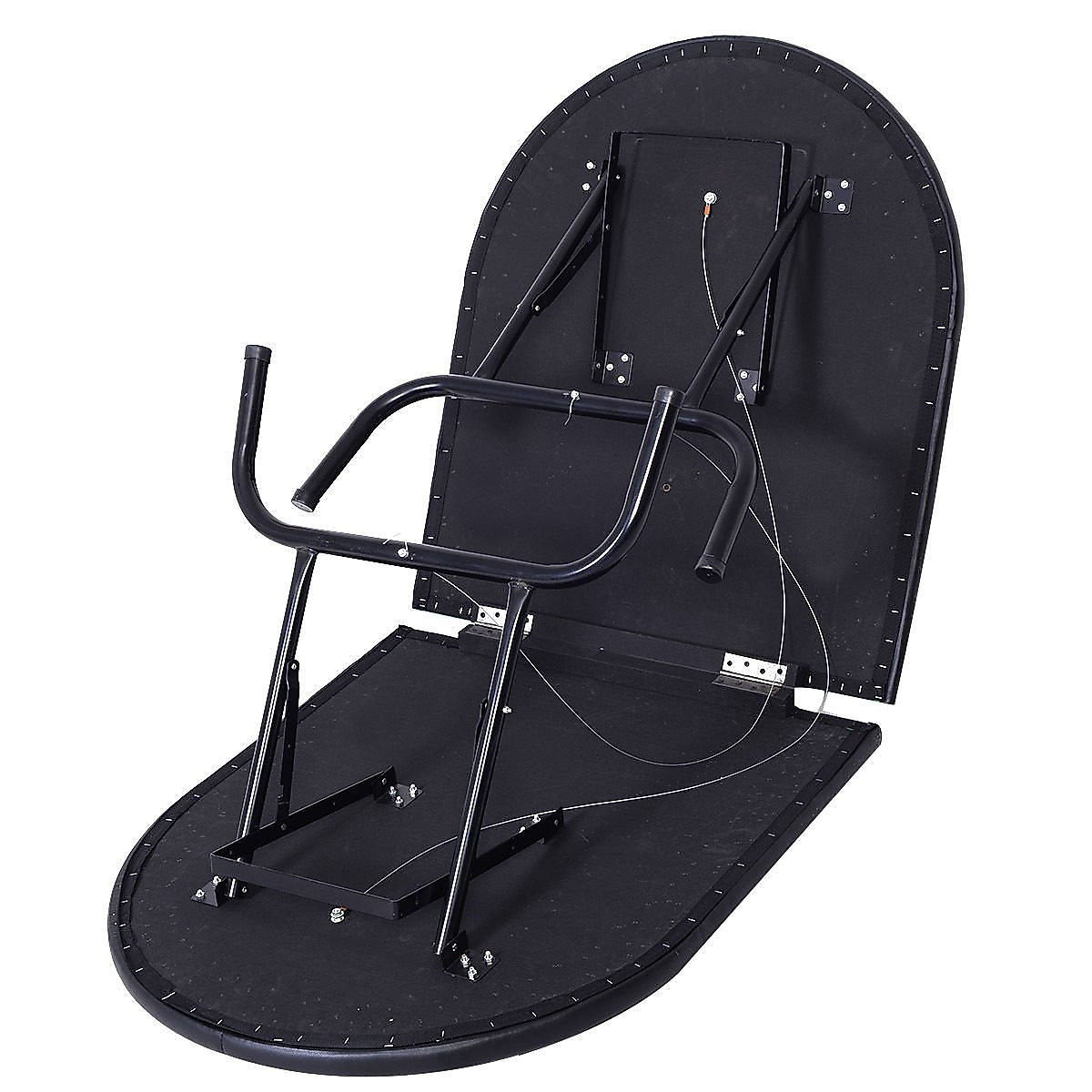 Mascarello Foldable 8 Player Poker Table Casino Texas Holdem Folding Poker Play Table