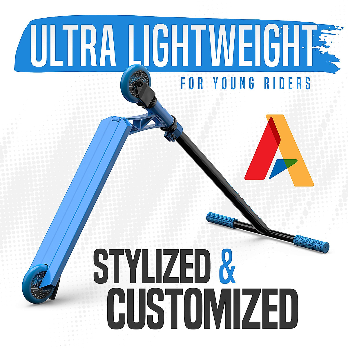 ARCADE Rogue BMX Pro Scooter - Skatepark Scooter for Tricks - Scooter Pro Trick Scooters - Beginner Stunt Scooters for Kids & Pre Teens Ages 7 Years & Up - Boys & Girls Colors Monopatin Scotter (Blue)