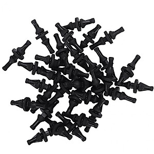 TOSSPER 32pcs Anti Vibration Mount Screw Pin Rivet for Pc Case Fans Mouting Pin Anti Noise Rubber Screws
