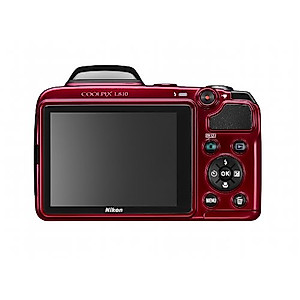 Nikon COOLPIX L810 16.1 MP Digital Camera with 26x Zoom NIKKOR ED Glass Lens and 3-inch LCD (Red) (OLD MODEL)