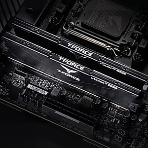 TEAMGROUP T-Force Vulcan Alpha DDR5 Ram 32GB Kit (2x16GB) 6000MHz (PC5-48000) CL38 Desktop Memory Module Ram (Black) AMD Optimized Memory - FLABD532G6000HC38ADC01