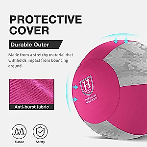 Harrison Howard Howdy Bally Pink Camo Print Mega Ball Cover for Equine-25 Inch