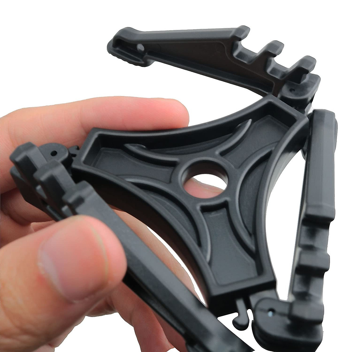 ZZHXSM Fuel Can Stabilizer for Camping Stoves Black Plastic Mini Foldable Canister Tripod Stand Base Bottle Shelf