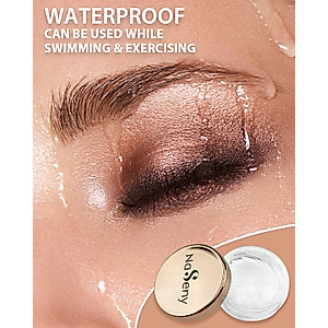 Naseny Waterproof Mascara Black Volume And Length,Liquid Mascara For Lash Extensions,Clear Eyebrow Gel Keep Brows Stay In Place All Day,Brow Freeze Goes a Long Way Creat Full Voluminous Eye Looking