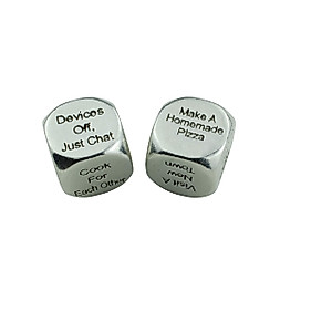 8 Year Anniversary Metal Date Night Dice - Create a Unique 8th Anniversary Date Night