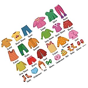 STOBOK Kids Room Decor 1 Set Clothing Sort Stickers Removable Clothes Classification Label Wardrobe Drawer Organizing Label Removable Dresser Clothing Decals Stickers for Kids Adults White Drawer