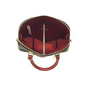 Coach Katy Satchel In Signature Canvas (IM/Brown 1941 Red)