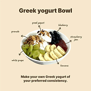 [Bear Greeks] 2.4L Gguduck Greek yogurt Maker, with ultra fine Nylon Mesh Strainer. 2.4Qt thick and creamy greek yogurt, high protein snack, Eco-Zen material container