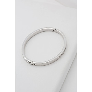 Ted Baker London Clemara Hinge Crystal Bangle Bracelet for Women (Gold Tone)